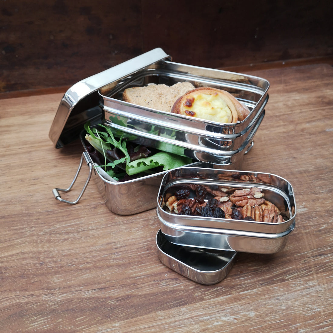 Two tier lunch box with mini container - Panna – Wickle